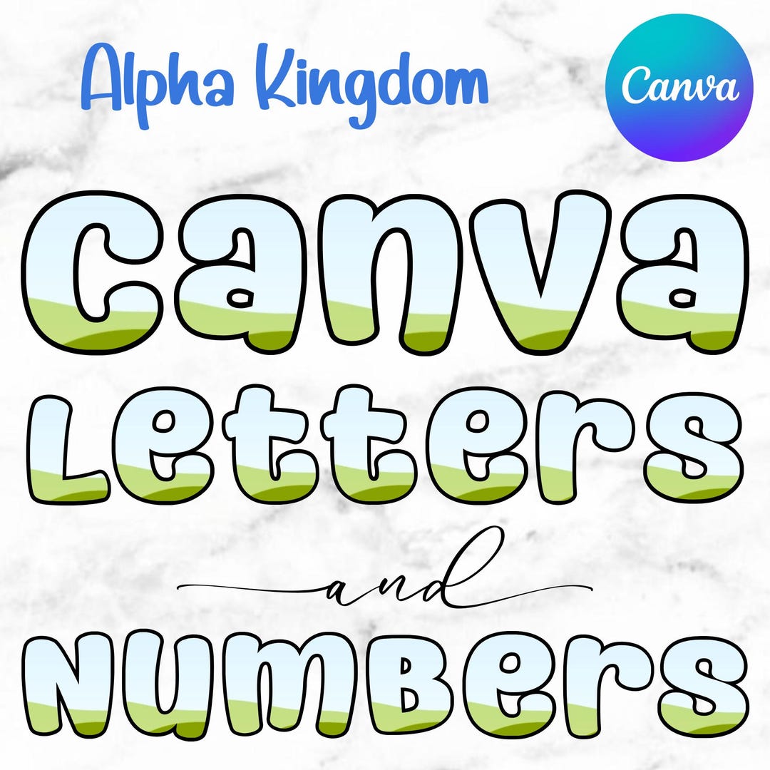 Canva Frame Letters, Drag & Drop Template, Kill Bill Letters, Alphabet ...