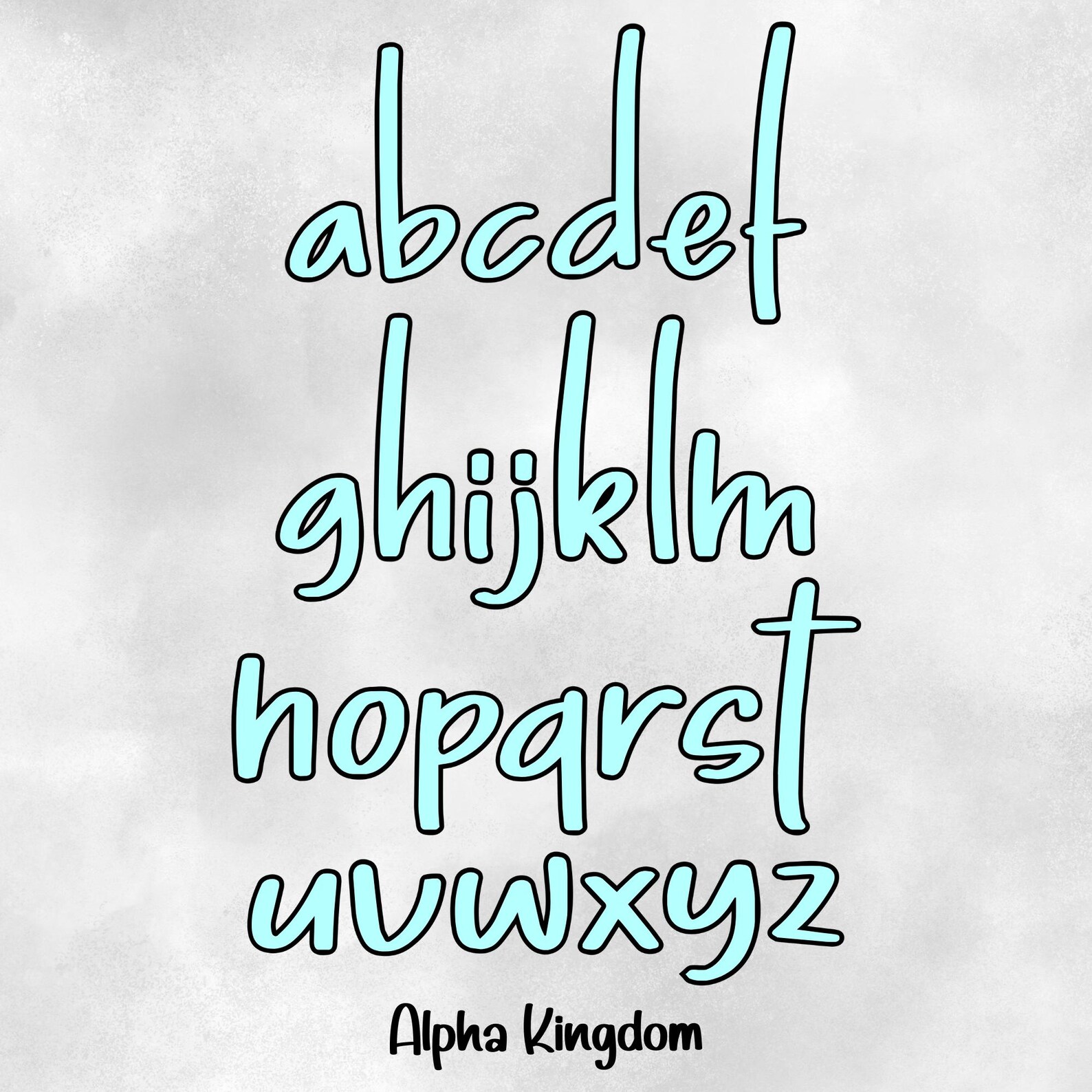 PNG Letters, Bad Fish Letters, 6 Different Colors, Bright, Uppercase A ...
