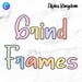 Canva Frame Letters, Drag and Drop Template, Grind Letters, Alphabet A ...