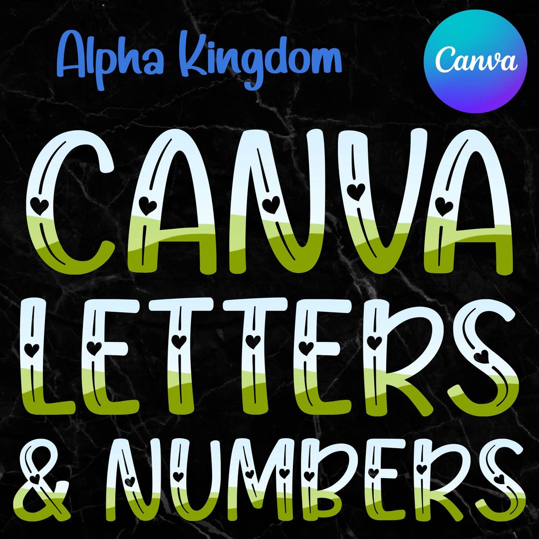 Canva Frame Letters, Drag and Drop Template, Love Holly Decorative ...