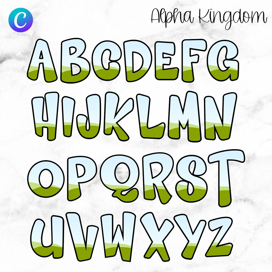 Canva Frame Letters, Drag and Drop Template, Soda Pop Letters, Alphabet ...