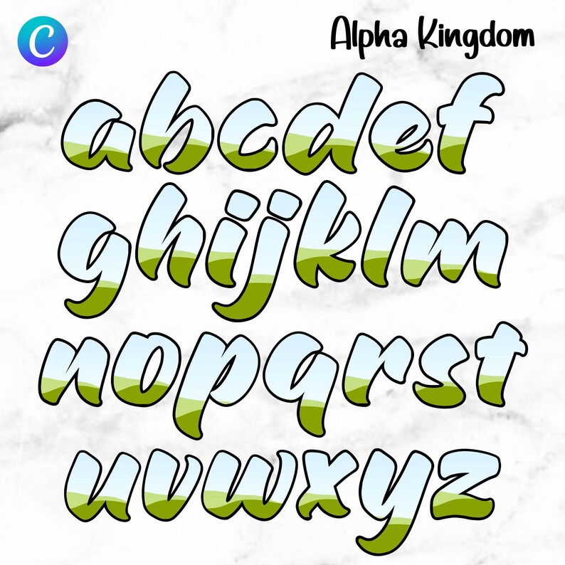 Canva Frame Letters and Numbers, Drag and Drop Template (digital ...