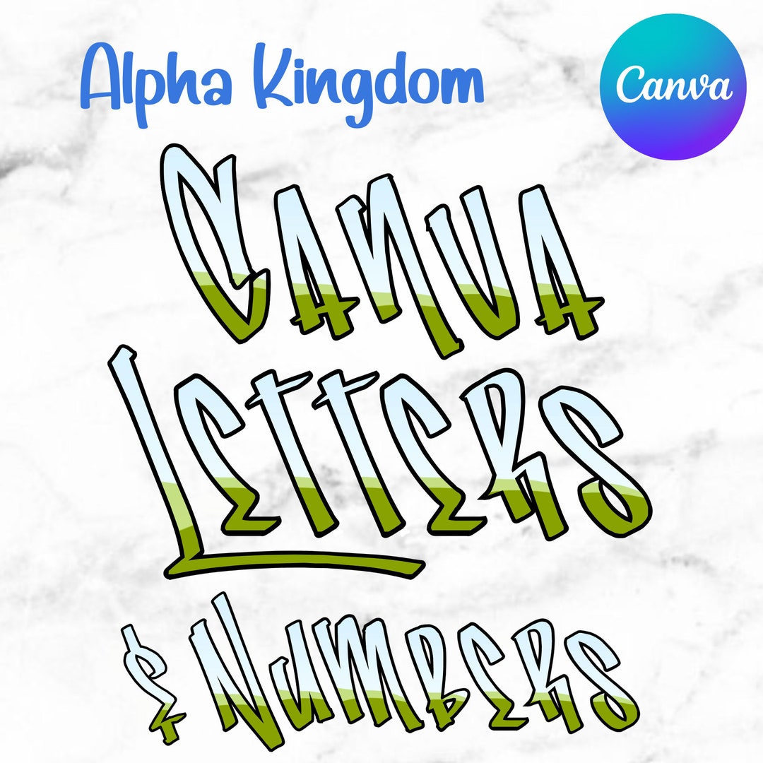 Canva Frame Letters, Drag and Drop Template, Streetwear Letters ...