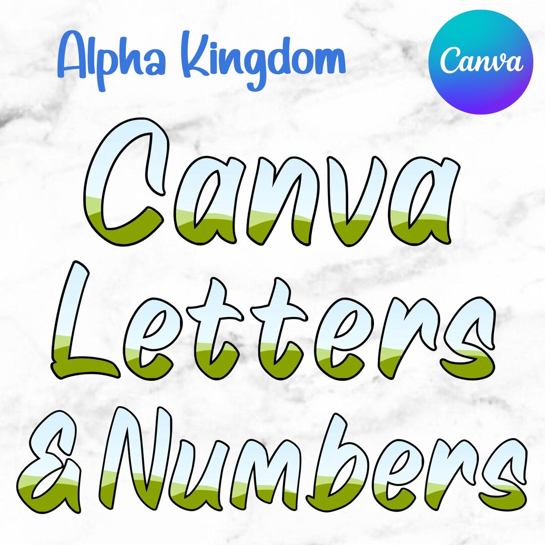 Canva Frame Letters, Drag and Drop Template, Brush Time Letters ...