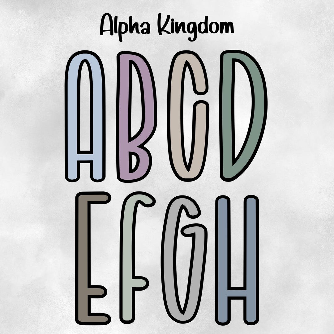 PNG Letters, Vinyl Shop Letters, 8 Different Colors, Neutral, Uppercase ...