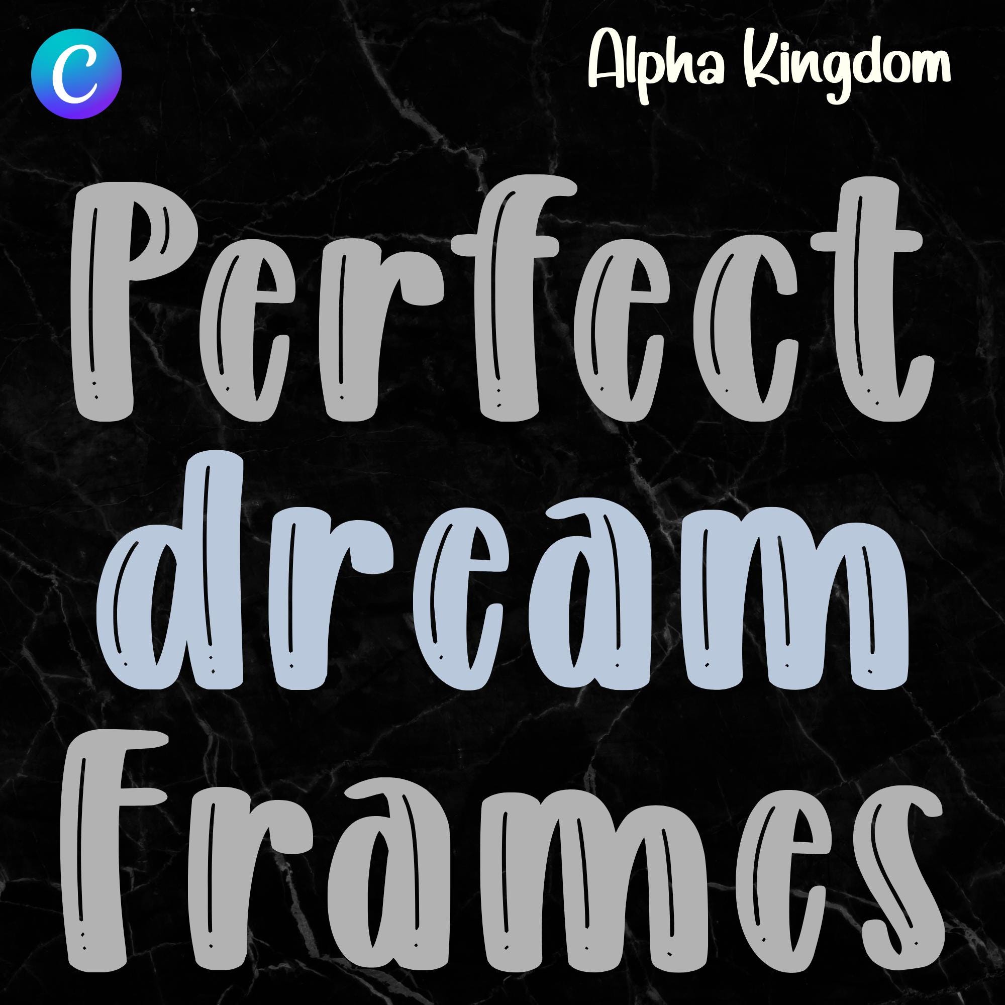 Canva Frame Letters and Numbers, Drag & Drop Template (digital Download ...
