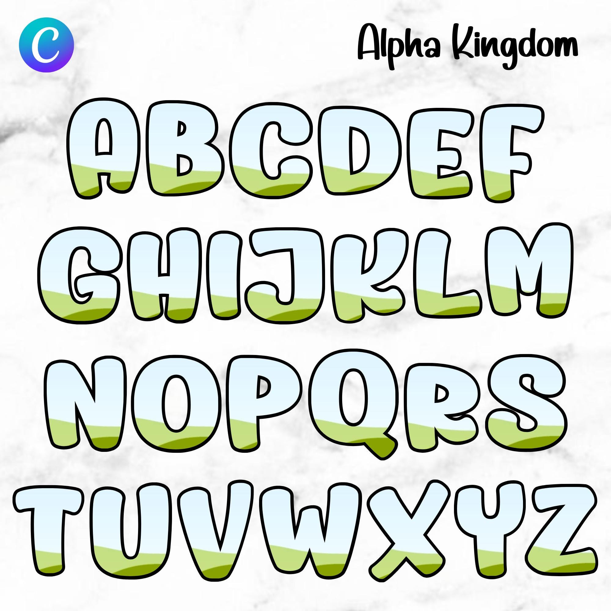 Canva Frame Letters, Drag & Drop Template, Kill Bill Letters, Alphabet ...