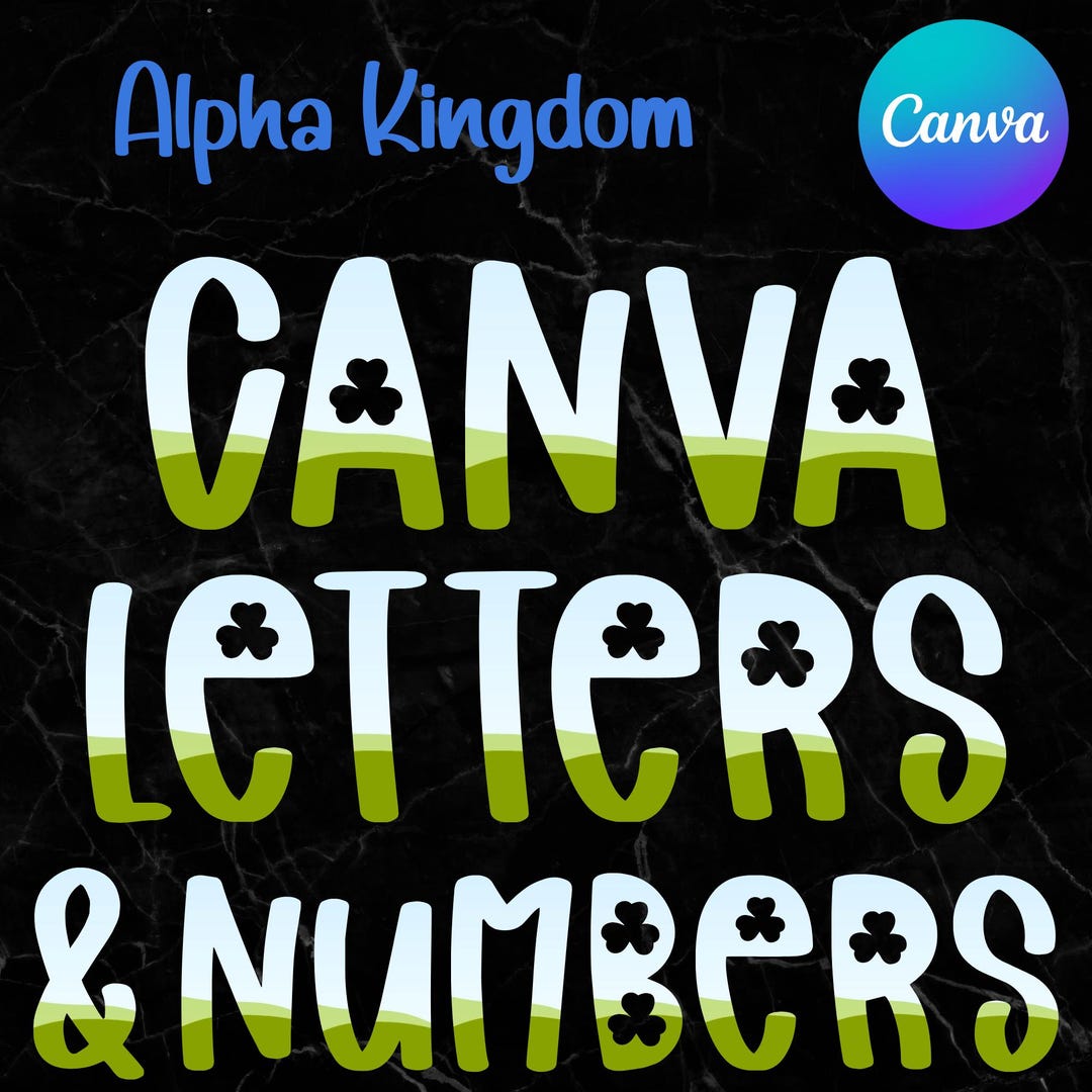 Canva Frame Letters, Drag and Drop Template, Lucky Feelin Decorative ...