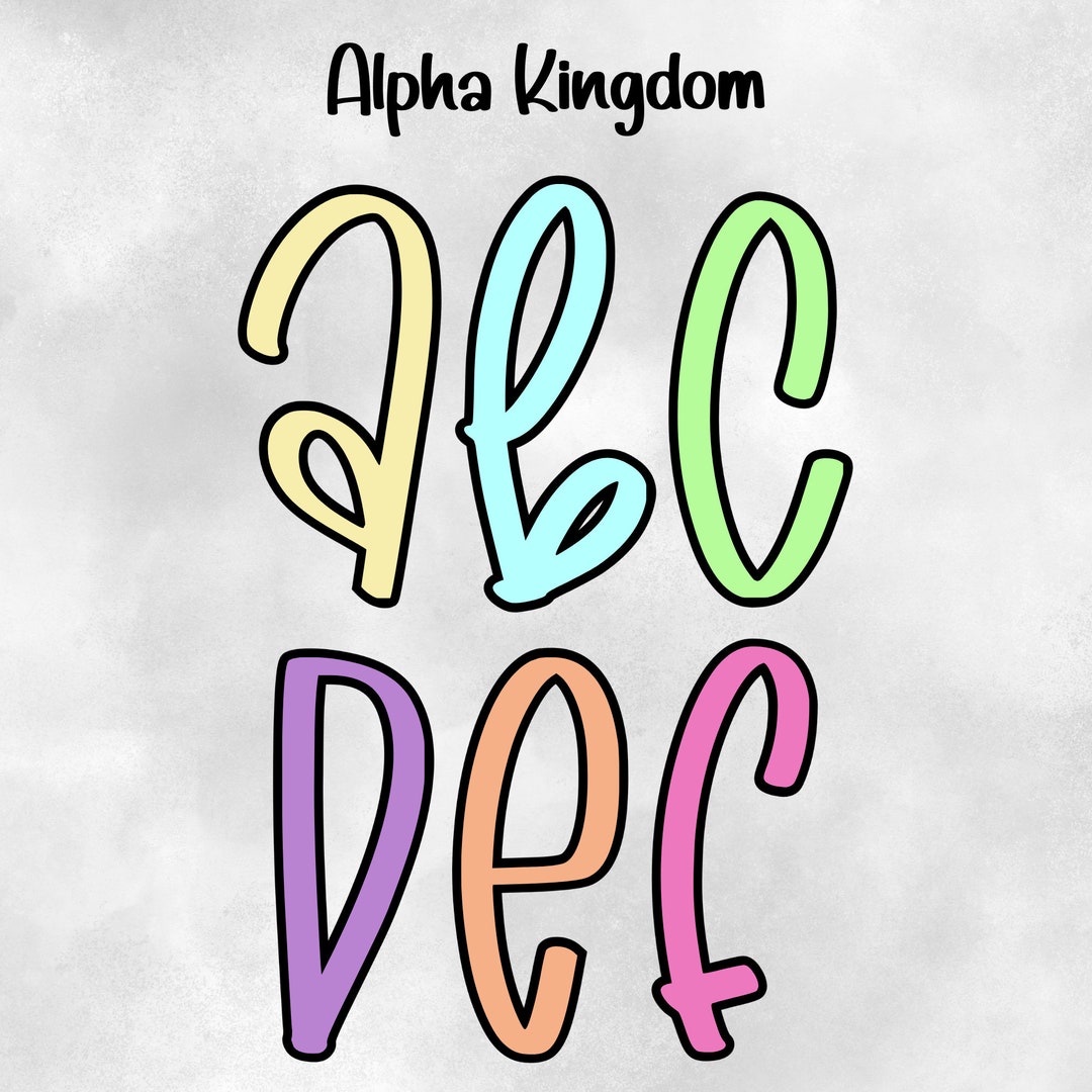 Cheer Girl Doodle PNG Letters, Numbers, and Symbols (digital Download ...