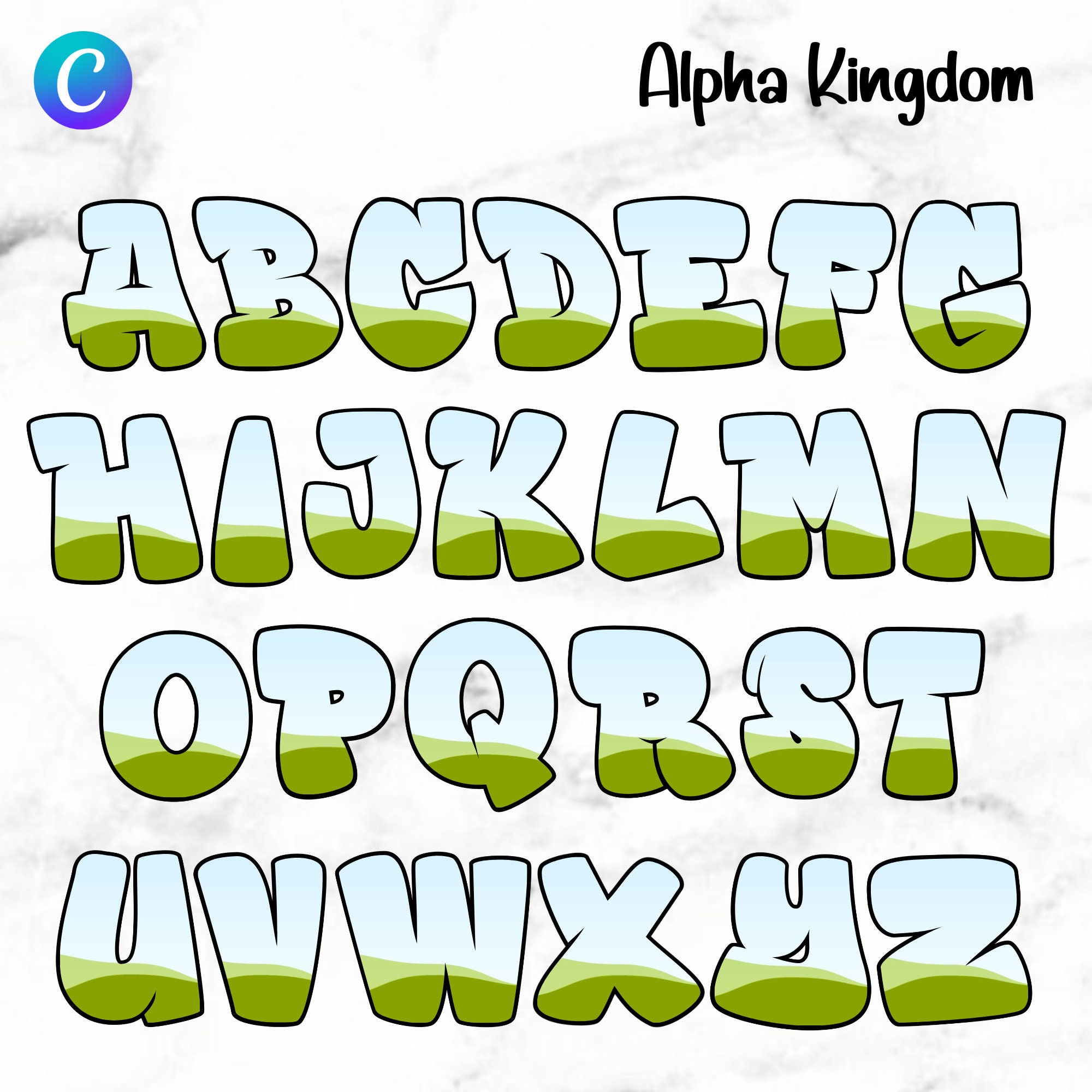 Canva Frame Letters, Drag and Drop Template, Graffiti X Letters ...