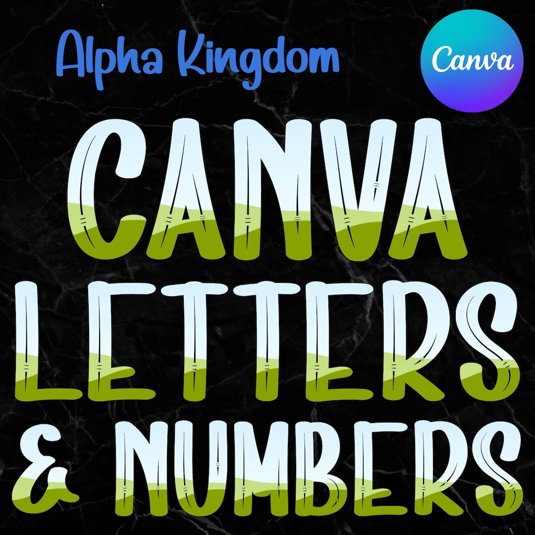 Canva Frame Letters, Drag and Drop Template, Night Star Decorative ...