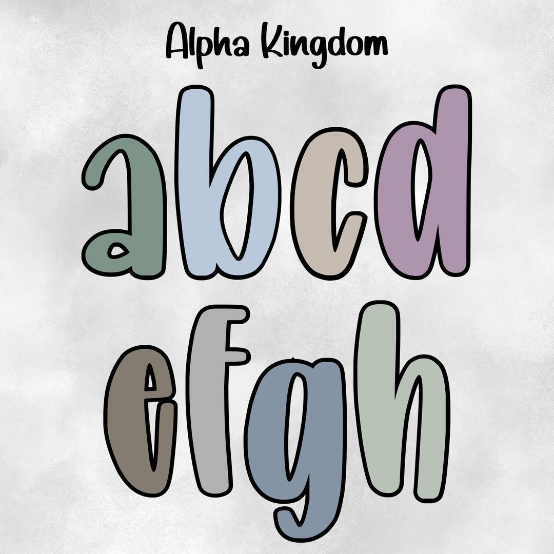 PNG Letters, Bright Slay Letters, 8 Different Colors, Neutral ...