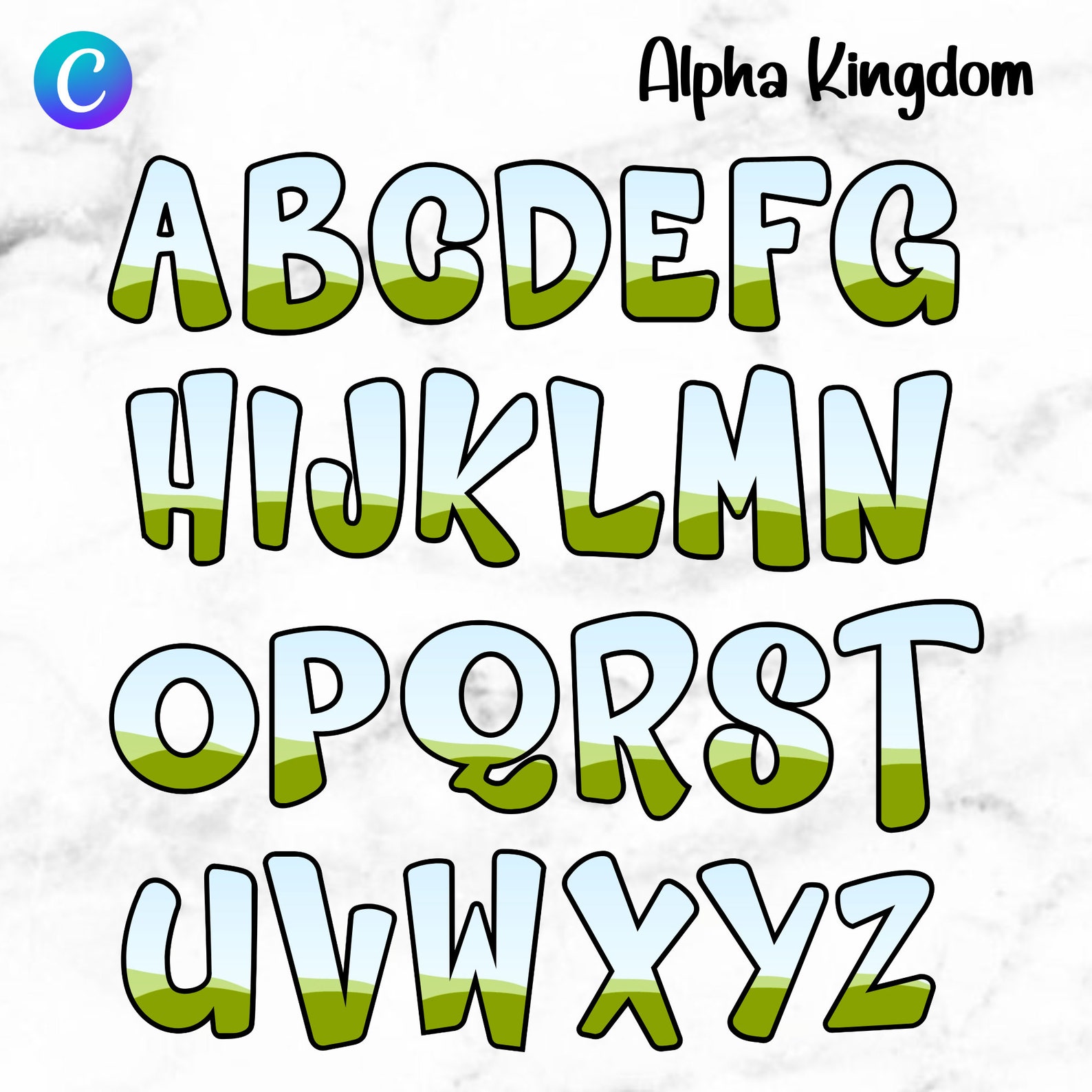 Canva Frame Letters, Drag and Drop Template, Soda Pop Letters, Alphabet ...