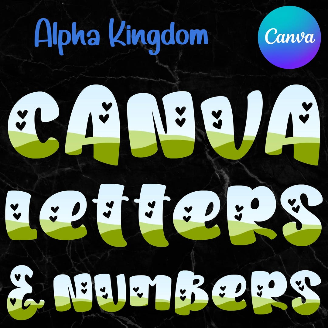 Canva Frame Letters, Drag and Drop Template, Vale Heart Decorative ...