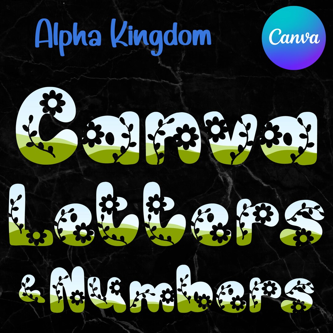 Canva Frame Letters, Drag and Drop Template, Day Smile Letters ...