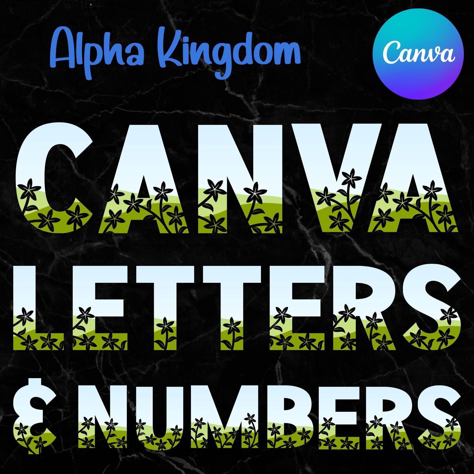 Canva Frame Letters, Numbers, Bonus Characters Drag and Drop Template ...