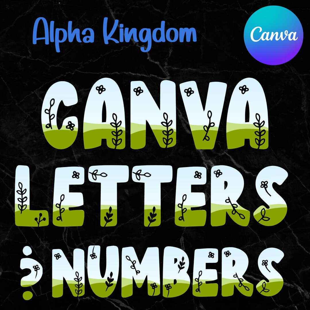 Canva Frame Letters, Drag and Drop Template, Da Lily Decorative Letters ...