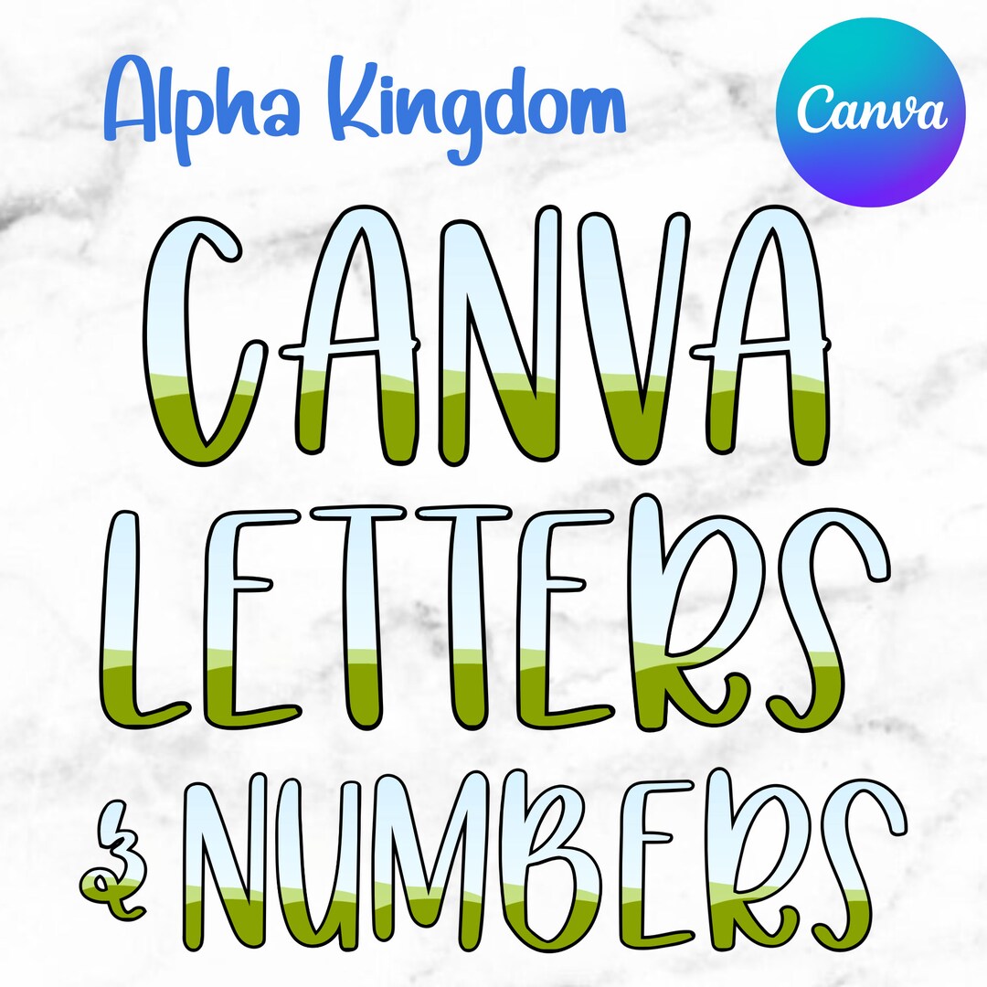 Canva Frame Letters, Drag and Drop Template, Ombre Letters, Alphabet A ...