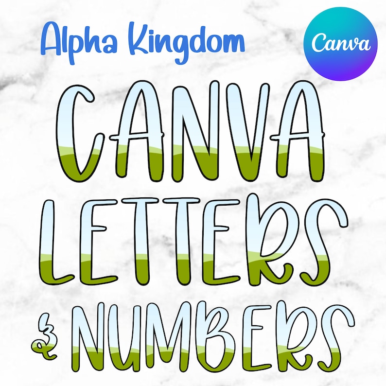 Canva Frame Letters, Drag and Drop Template, Ombre Letters, Alphabet A ...