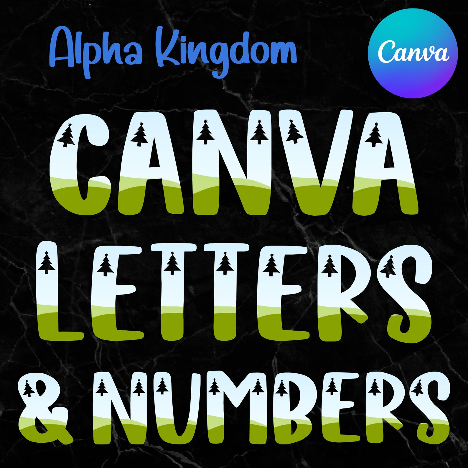 Canva Frame Letters, Drag and Drop Template, Tree Secret Decorative ...