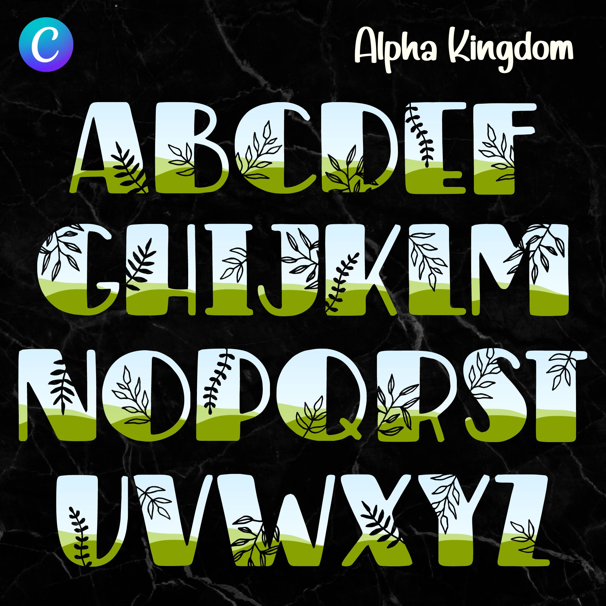 Canva Frame Letters, Drag and Drop Template, Francies Letters, Alphabet ...