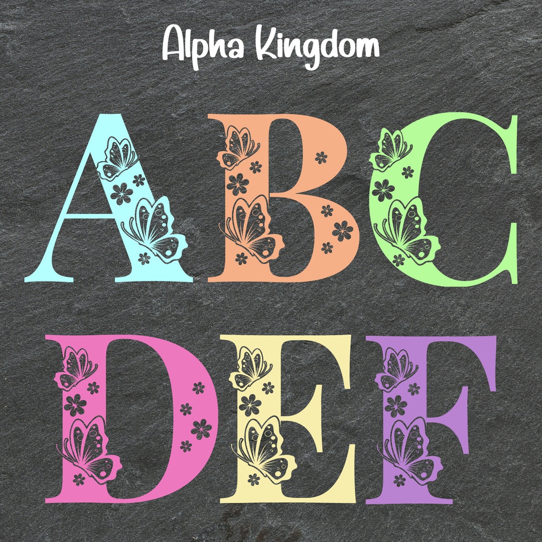 PNG Letters, Fly High Letters, 6 Different Colors, Bright, Full ...
