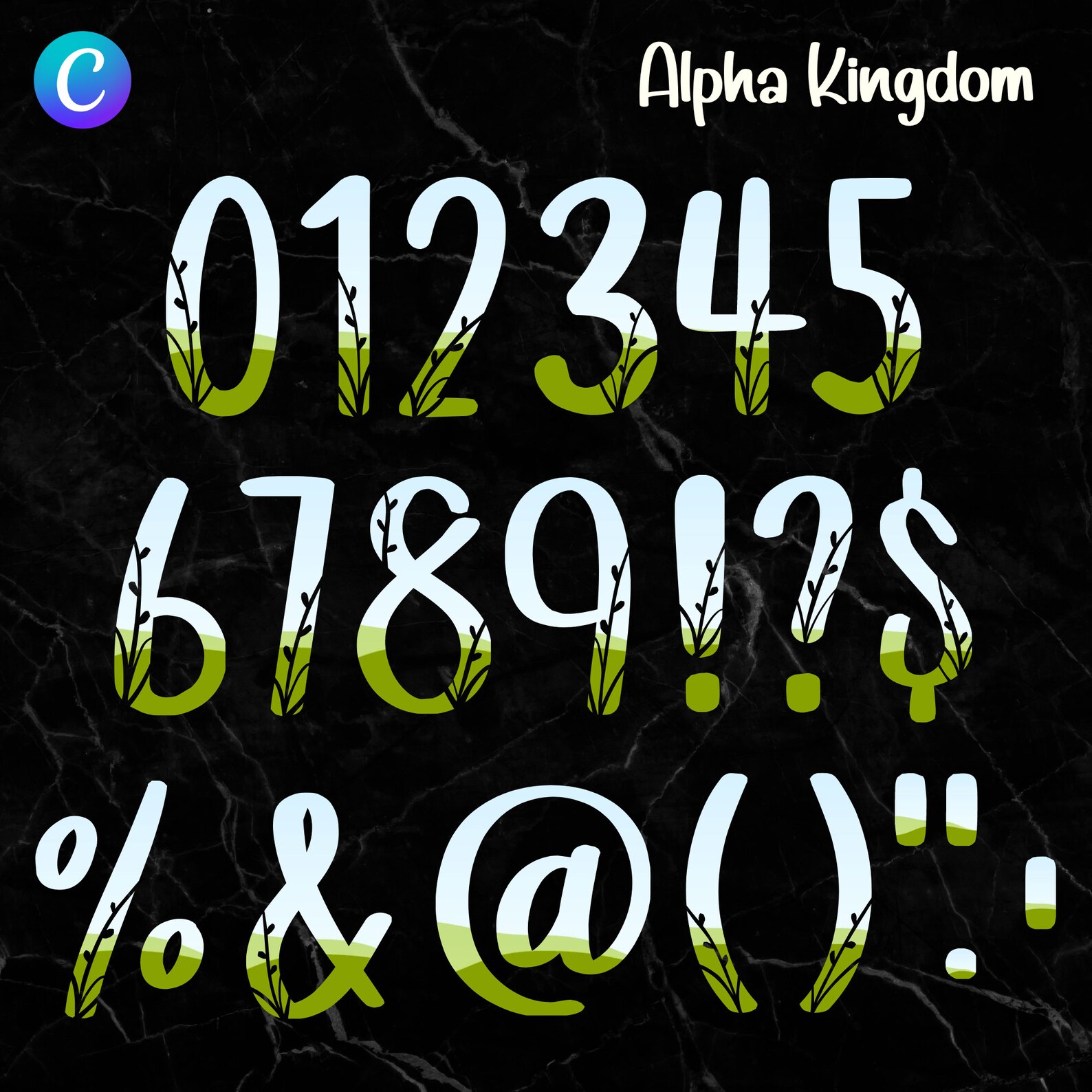 Canva Frame Letters, Drag and Drop Template, New Leaf Letters, Alphabet ...