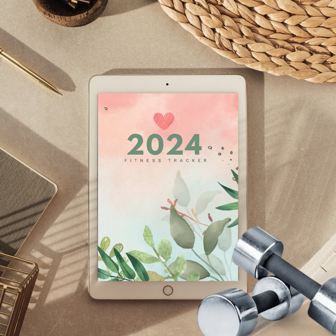 Digital 2024 Fitness Tracker | Goodnotes | iPad | Notability | Wellness ...