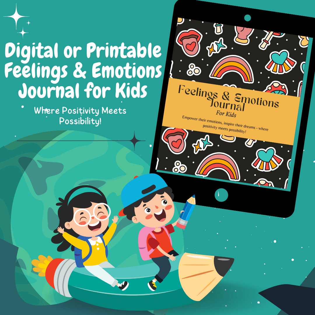 Feelings and Emotions Journal for Kids | 100 Guided Pages, Emotions ...
