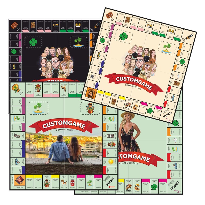 Custompoly Board Game, Personalized Game Board, Custom Game Board ...