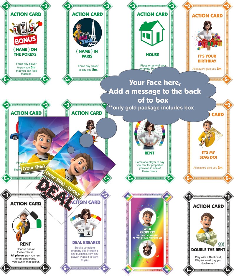 Custom Card Game: Personalized Family Gift, Personalized Family ...