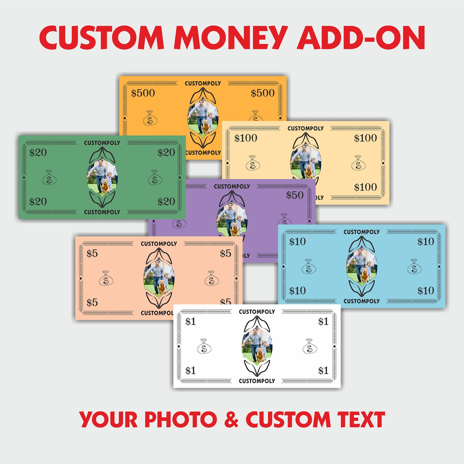 Custompoly Board Game Complete Game: Customized Gift, Personalized ...