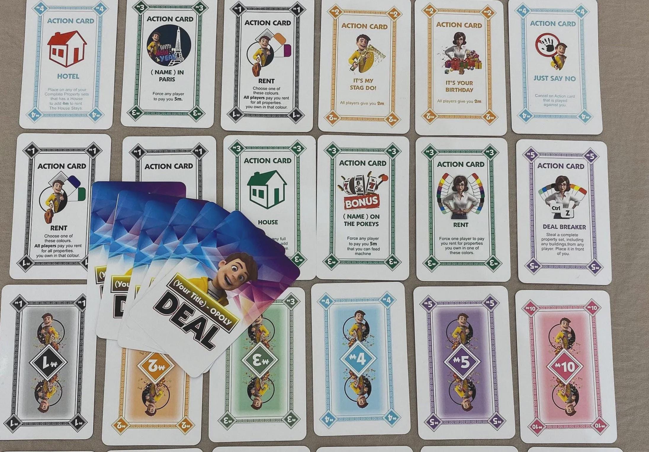 Custom Deal Card Game: Personalized Family Keepsake, Anniversary Gift ...