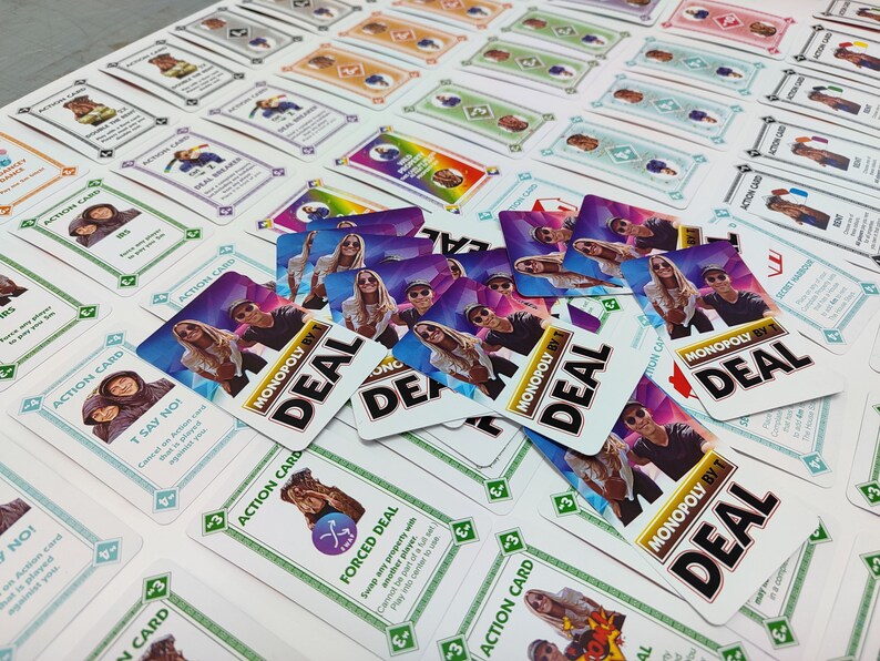 Custom Deal Card Game: Personalized Deck, Custom Playing Cards - Etsy