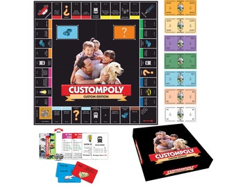 Custompoly Board Game Complete Game: Customized Gift, Personalized ...