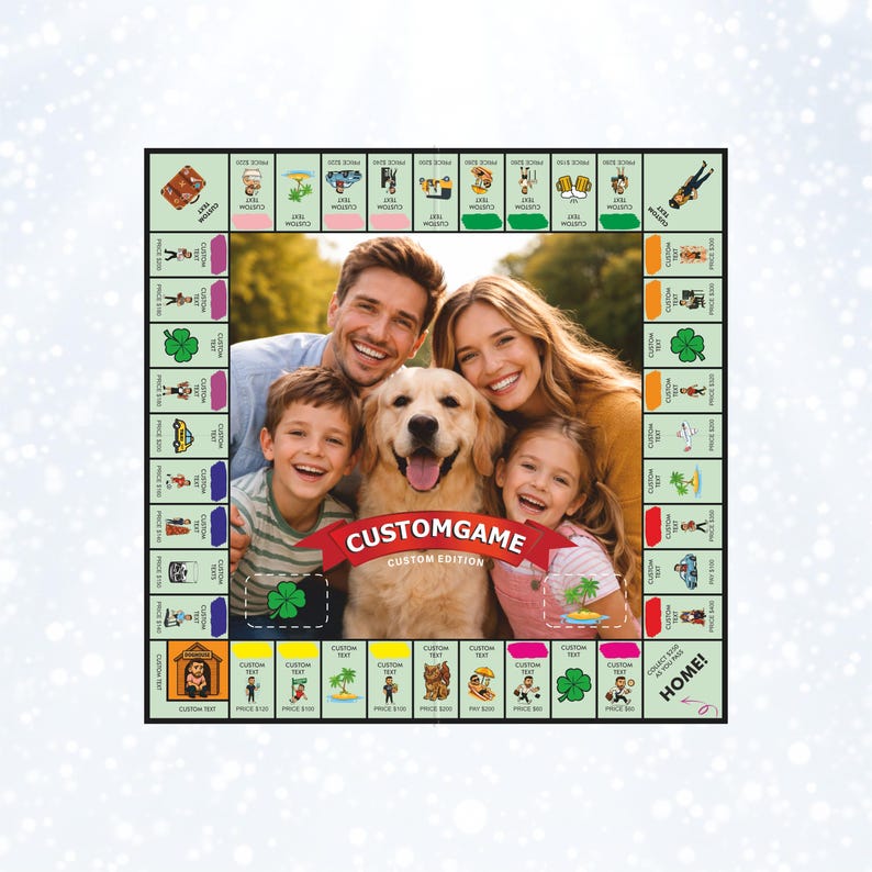 Custom Monopoly Game, Personalized Board Game, Custom Night Gift ...