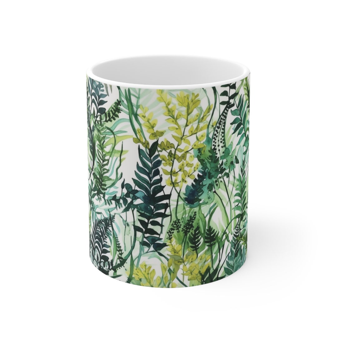 Enchanting Fern Mug, Woodland Fern Mug, Gift for Best Friend, Gift for ...