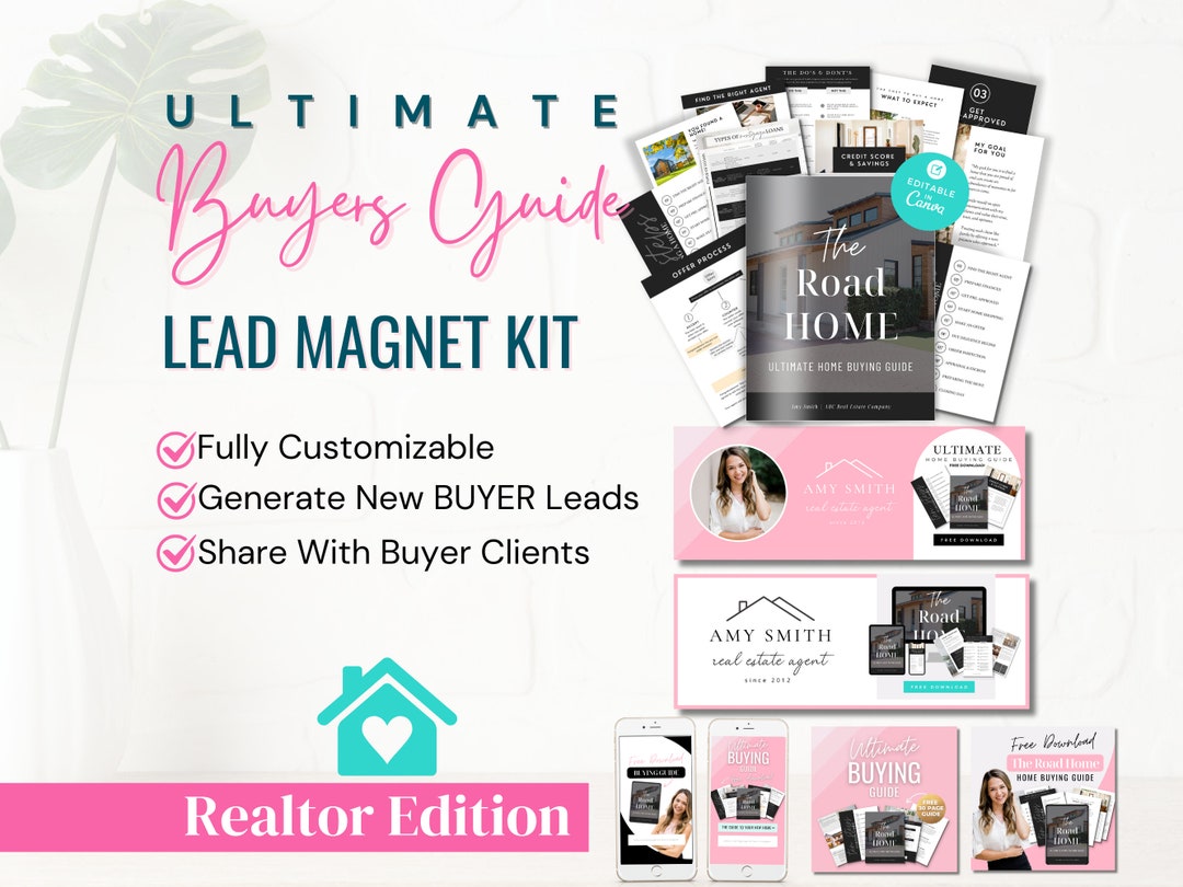 Home Buyer Guide Lead Magnet | Home Buyers Workbook | Canva Template ...