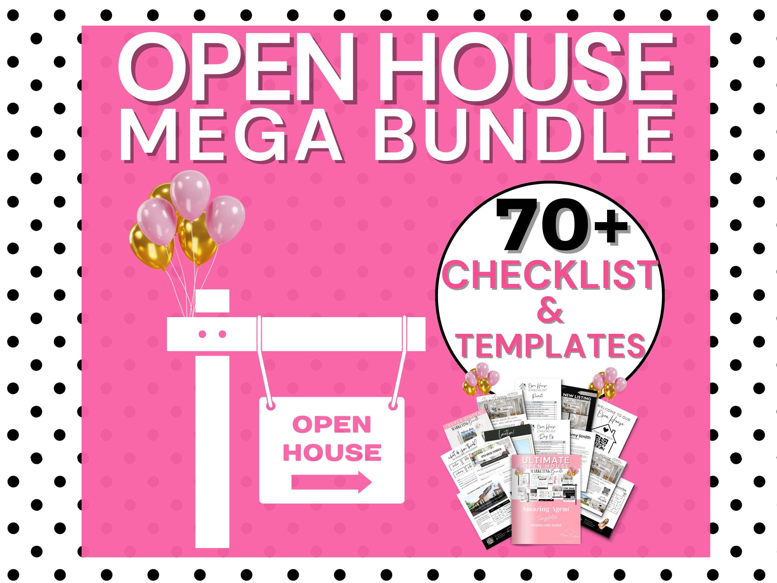 Open House Mega Bundle | 70+ Checklist & Templates | Real Estate Agent ...
