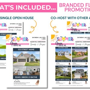 Summer Theme Open House Marketing Kit | Real Estate Marketing | Canva ...