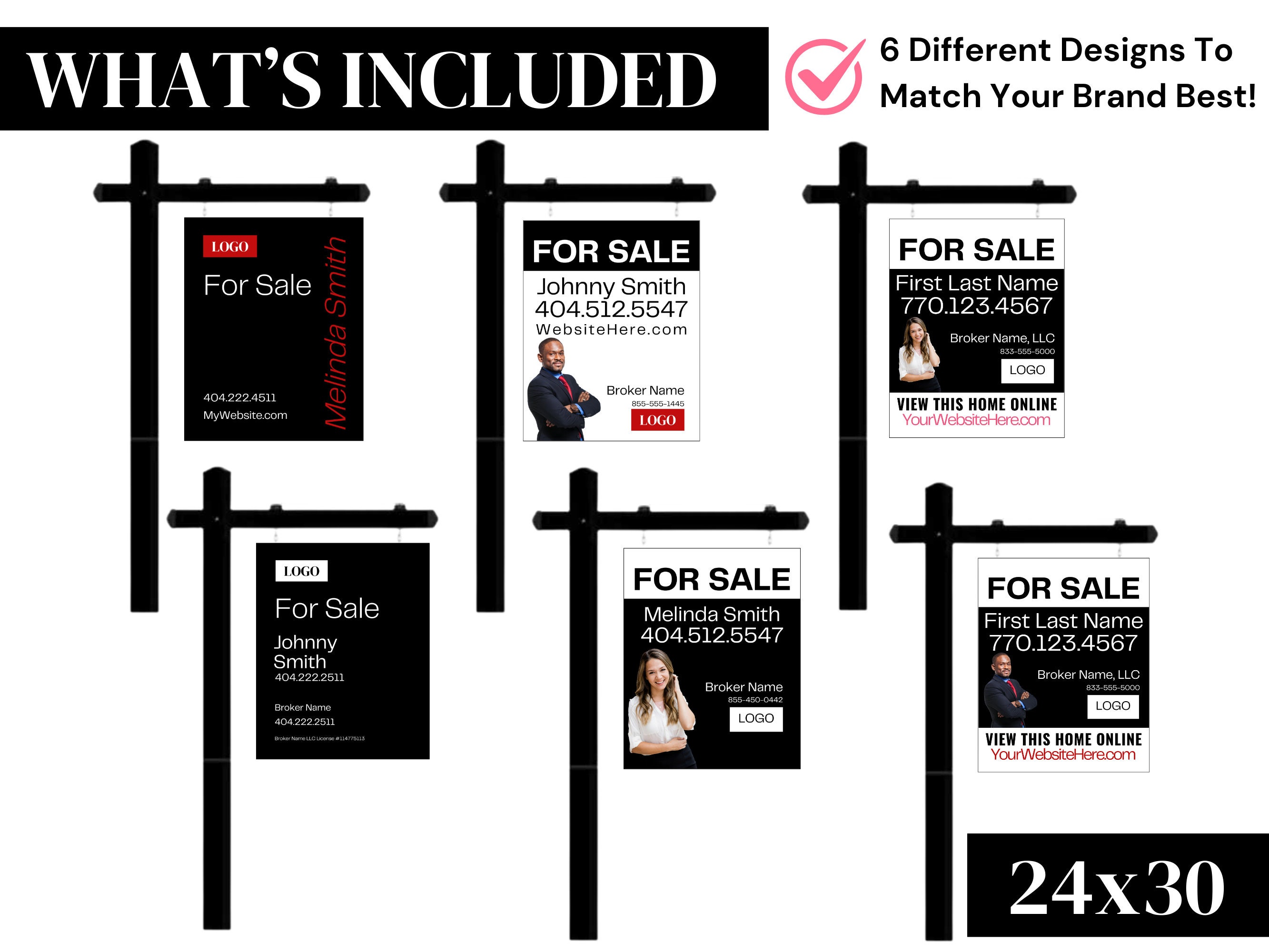 Realtor Yard Sign Bundle Canva Templates Listing Agent Marketing Lead ...