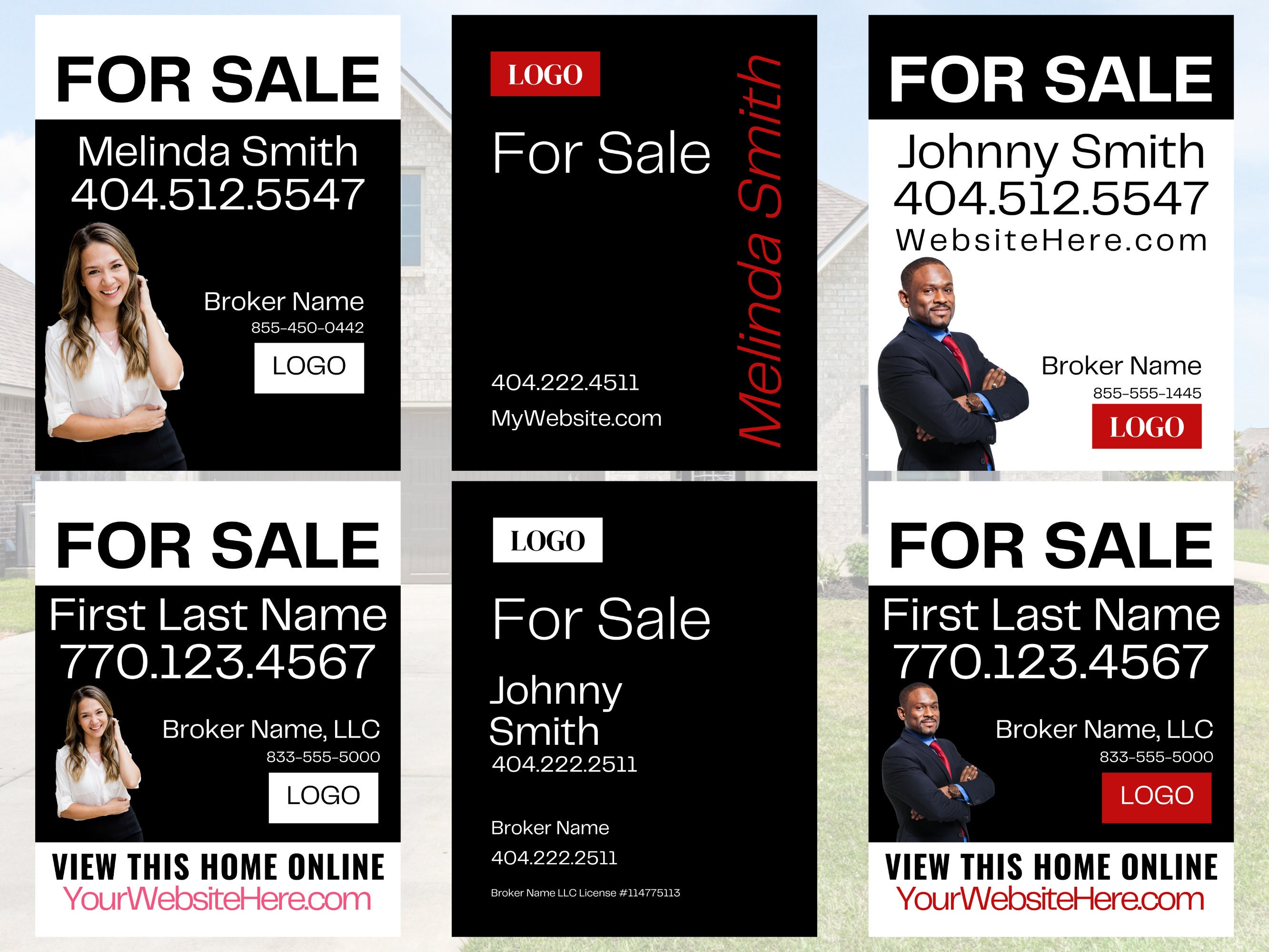 Realtor Yard Sign Bundle Canva Templates Listing Agent Marketing Lead ...