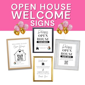 Open House Welcome Sign | Real Estate Marketing | Lead Generating ...