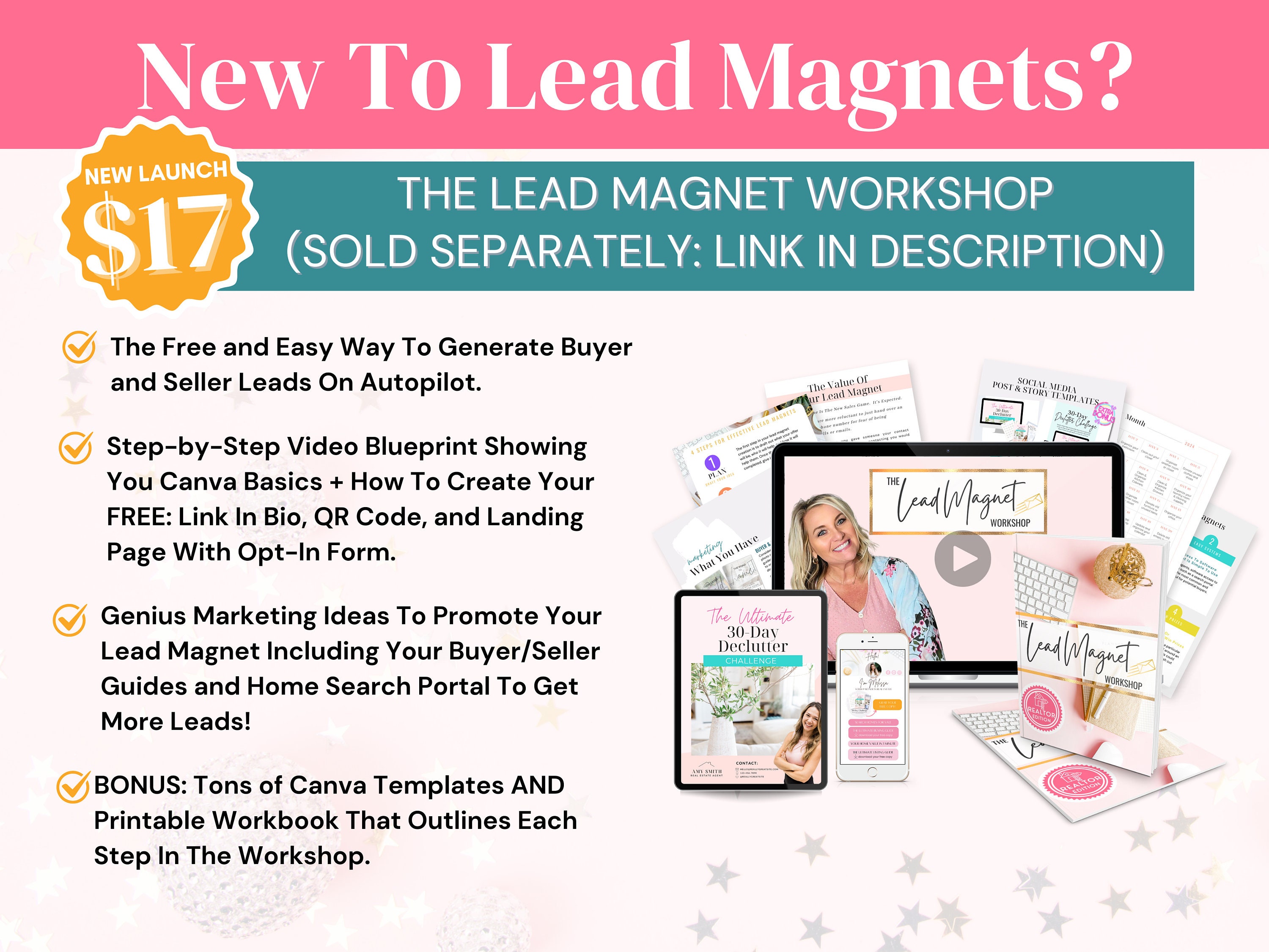 Home Buyer Guide Lead Magnet Home Buyers Workbook Canva Template ...