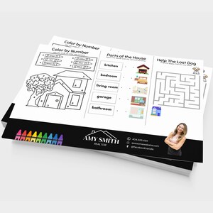 Open House Kids Activity Sheet | Real Estate Marketing | Lead ...