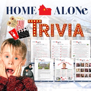 HOME ALONE Movie Night Trivia, Classic Christmas Movie, Family Fun, PDF ...