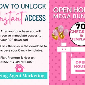 Open House Mega Bundle | 70+ Checklist & Templates | Real Estate Agent ...