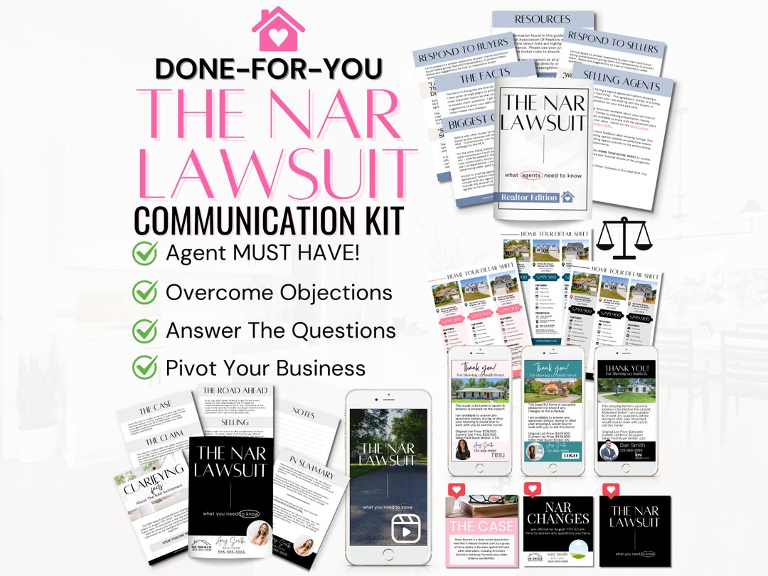 NAR Lawsuit Marketing Kit for Realtors | Settlement Client Guide ...