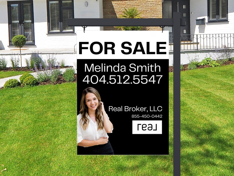 Realtor Yard Sign Bundle Canva Templates Real Estate Marketing Lead ...