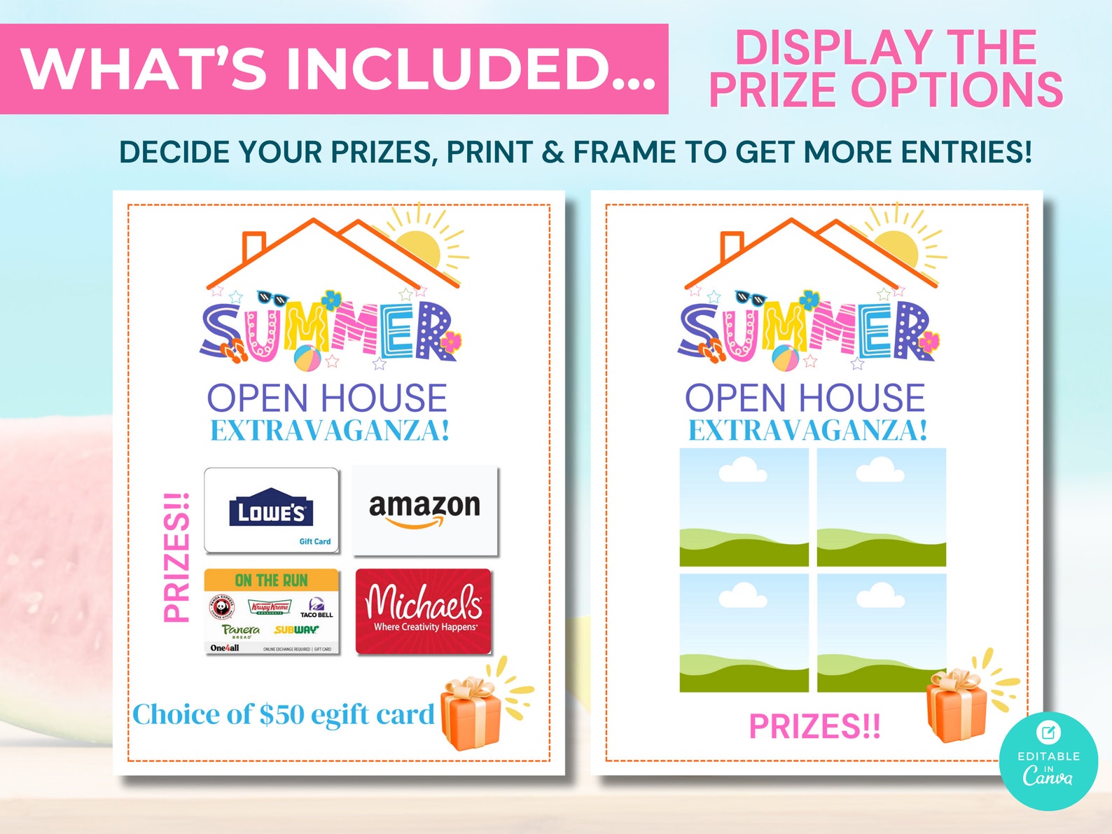 Summer Theme Open House Marketing Kit | Real Estate Marketing | Canva ...